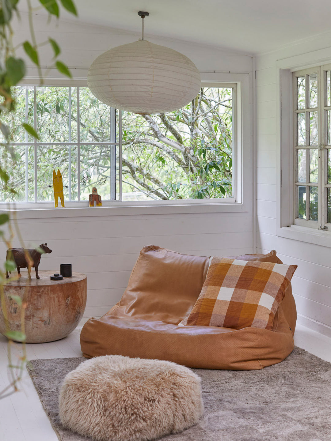 Sheepskin Footstools Made In New Zealand | Wilson & Dorset